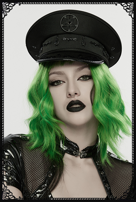 Punk Rave No Military Pentagram Hat - Zizi & Saisai Ltd